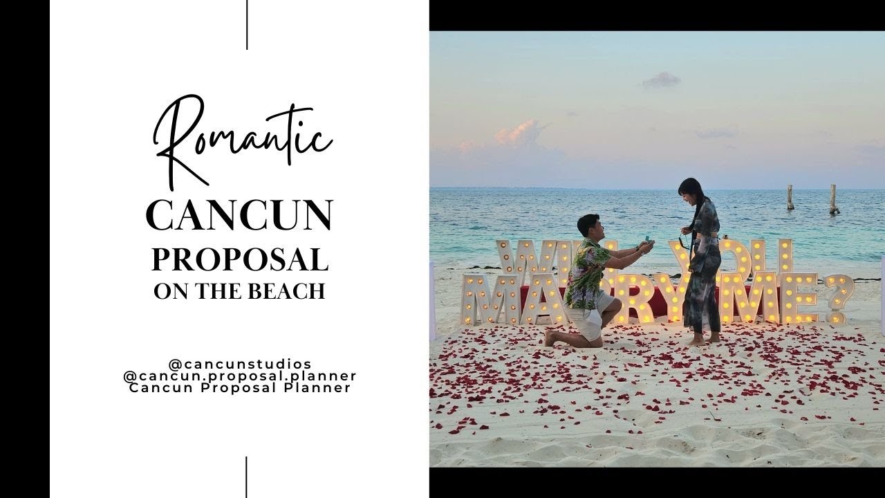Cancun Beach Proposal #cancunproposal - Cozumel Photographers